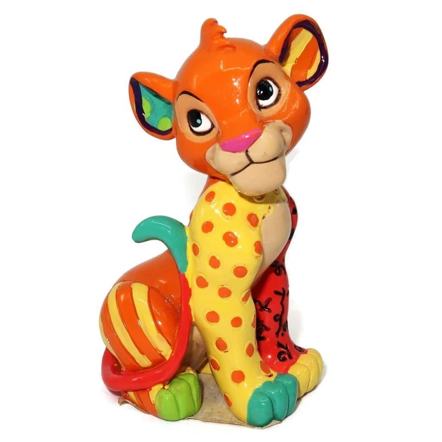 DISNEY ROMERO BRITTO Pop Art Seated SIMBA from Lion King Figurine 3 ...