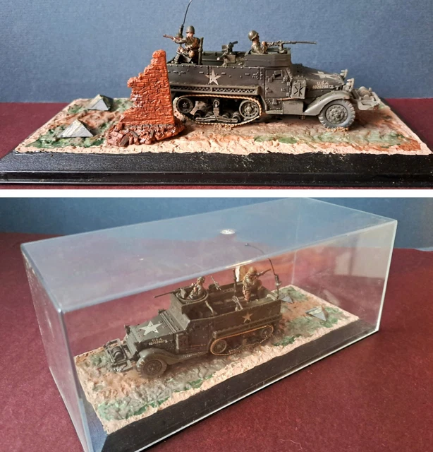 1/72 WW2 US Military Half-Track Vehicle In diorama setting £12.50 ...
