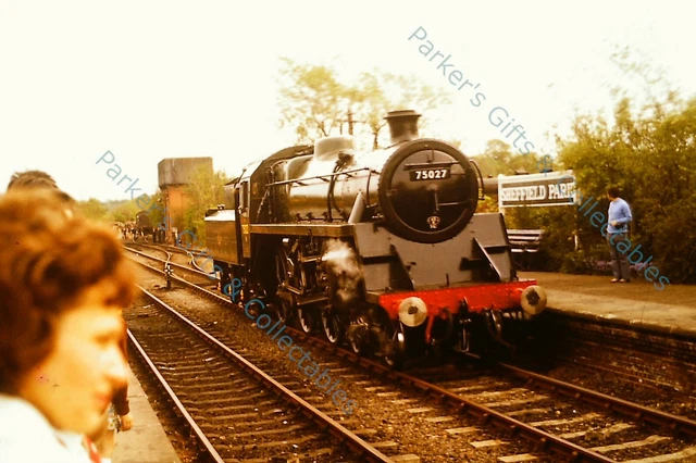 ORIGINAL 35MM RAILWAY Slide Steam Loco 75027 at Sheffield Park (511A48 ...