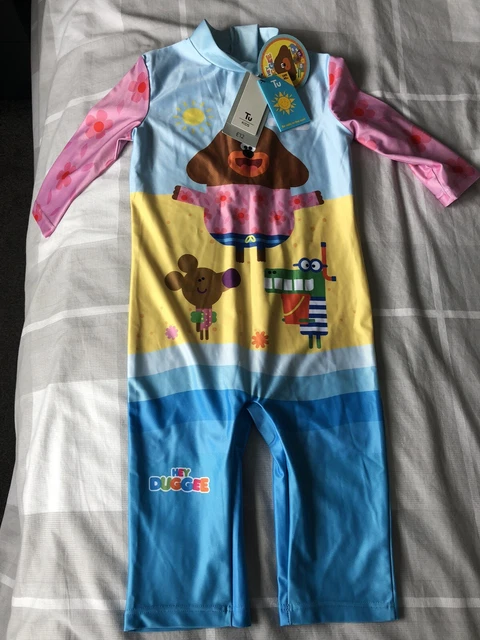 NEU TU MÄDCHEN Hey Duggee CBeebies UV Hautausschlag Weste Badeanzug ...