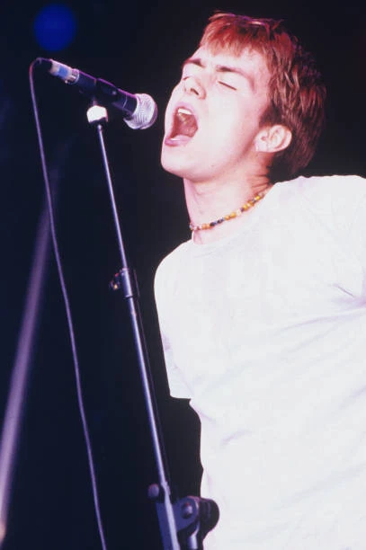 SINGER DAMON ALBARN Of Blur Performs On Stage At The Reading Festi ...