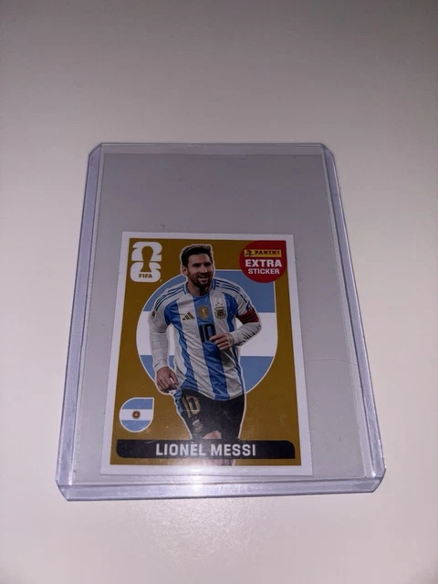 PANINI WORLD CUP 2026 Lionel Messi Extra Sticker - Gold £76.09 ...