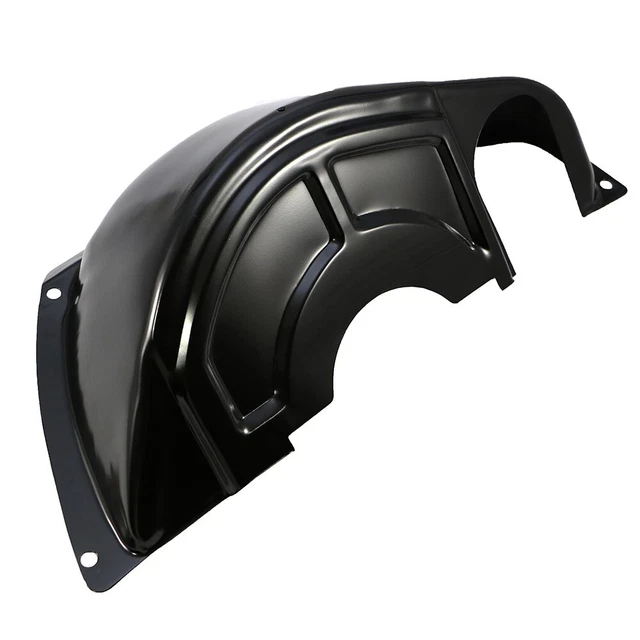 CHEVY GM POWERGLIDE Black Steel Flywheel Flexplate Cover Automatic Dust ...