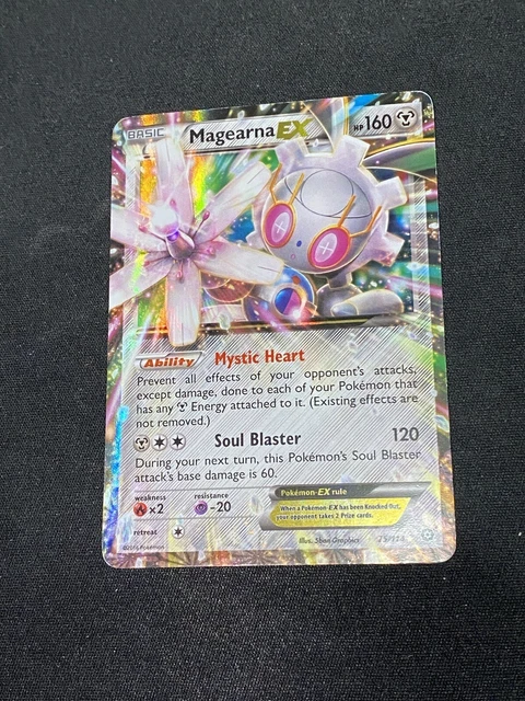 MAGEARNA EX 75/114 Half Art Ultra Rare XY Steam Siege Pokemon Card $7. ...