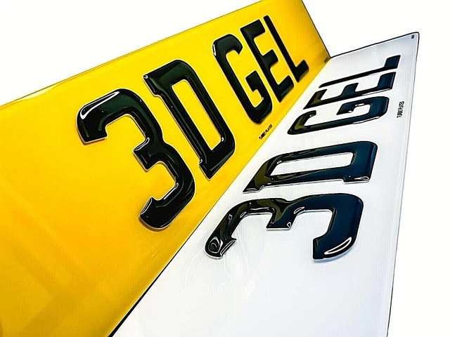 NUMBER PLATES-100% ROAD/MOT LEGAL Premium Car Registration -standard/3D ...