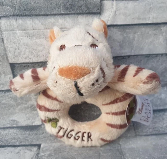 DISNEY WINNIE THE Pooh Rattle Tigger Soft Ring Baby Toy £4.00 - PicClick UK