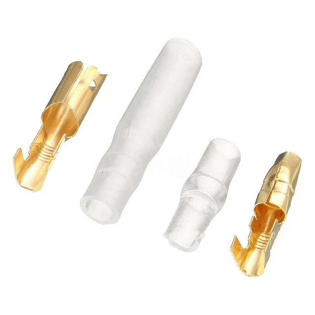 SECURE CONNECTION 200PCS Male Female Bullet Connector Insulator Sleeve ...