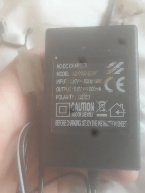 AC DC CHARGER 7.2V Ni-Cd NIMH Battery Charger INPUT 240V OUTPUT 500 MA ...