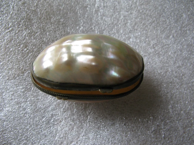 ANCIEN ÉTUI BOITE à chapelet en nacre EUR 15,00 - PicClick FR