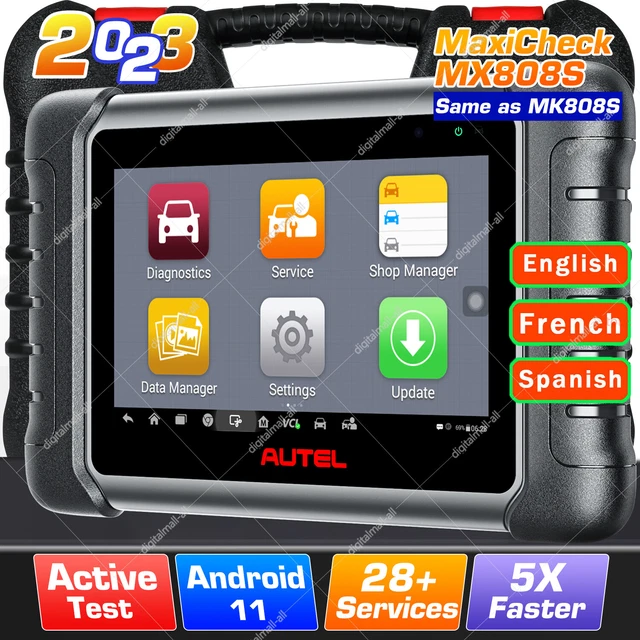 AUTEL SCANNER MAXICHECK MX808S PRO MK808S Diagnostic Bidirectional Full ...
