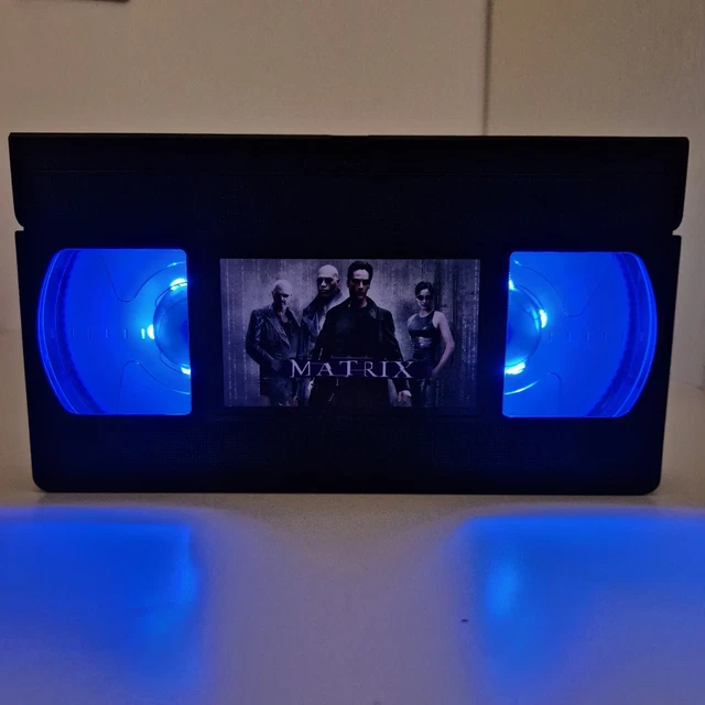 THE MATRIX LED VHS Video Tape Lamp Birthday Christmas Gift Idea Retro ...