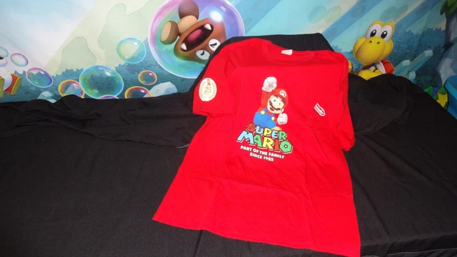 NINTENDO SUPER MARIO 25TH. ANNIVERSARY STAFF EMPLOYEE SHIRT VERY .RARE ...