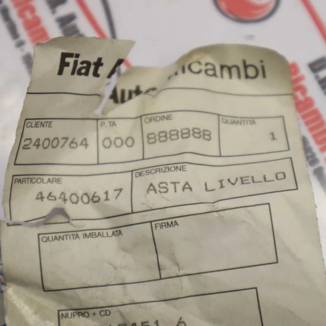 BARRE NIVEAU HUILE Fiat Panda 4X4 MAQ.91-PUNTO MK1 Cod. 46400617 Neuf ...