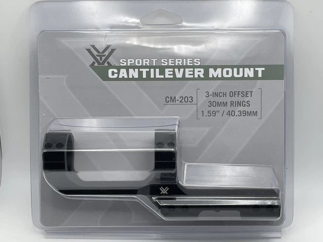 VORTEX SPORTS SERIES Cantilever Scope Mount 3-inch Offset 30mm Rings CM ...