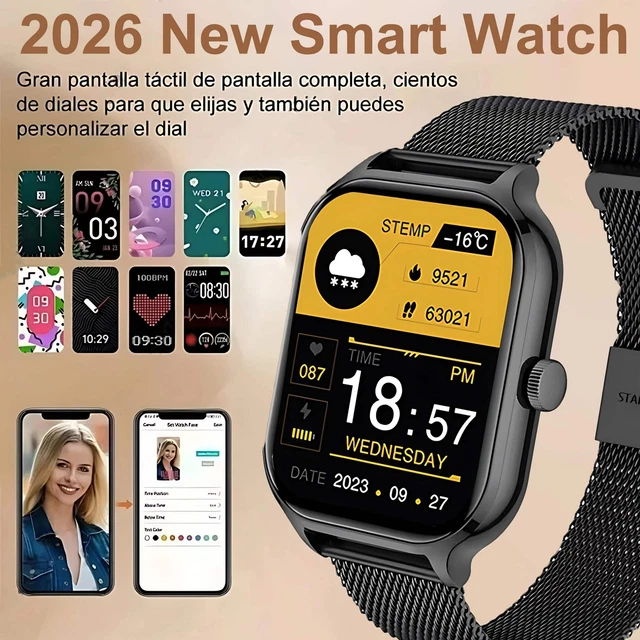 2026 NEW H9 and H6 Smartwatch Dial to Answer Calls Calorie Tracking ...