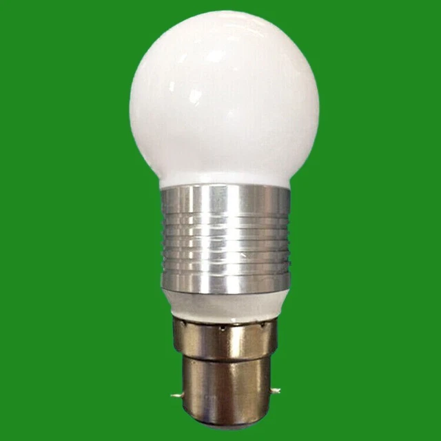 25X 3W LED B22 BC Ultra Faible Énergie Golf Balle Ampoule 3000K Blanc ...