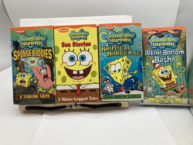 Lot Of 4 Nickelodeon Spongebob Squarepants Vhs Tapes See Listing For