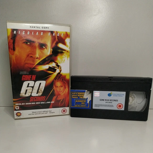 GONE IN 60 Seconds vhs / ex rental /super rare / Big Box Blockbusters. £12.99 - PicClick UK