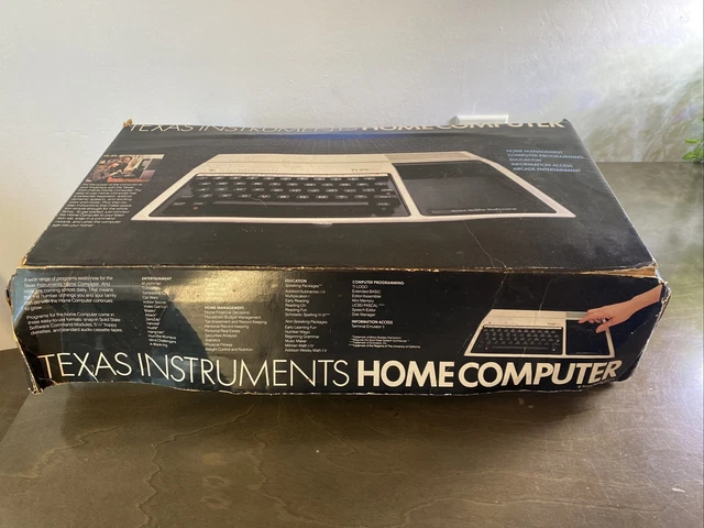 COMPLETE BOX TEXAS Instruments Ti-99/4A PHC004A Vintage Computer GAMES ...