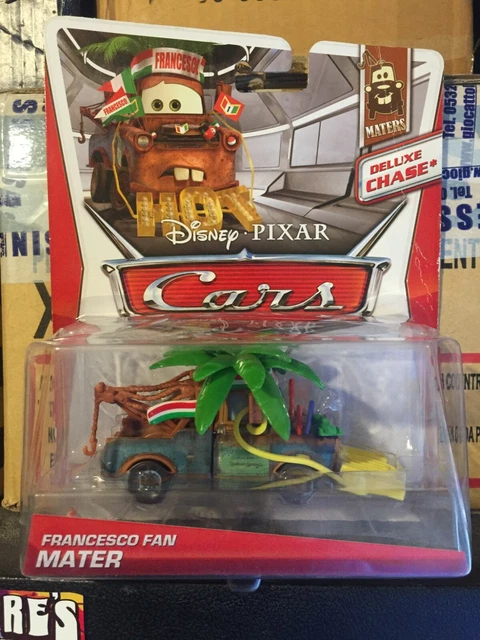 DISNEY PIXAR CARS Francesco Fan Mater Deluxe Chase Mattel 1.55 Scale ...