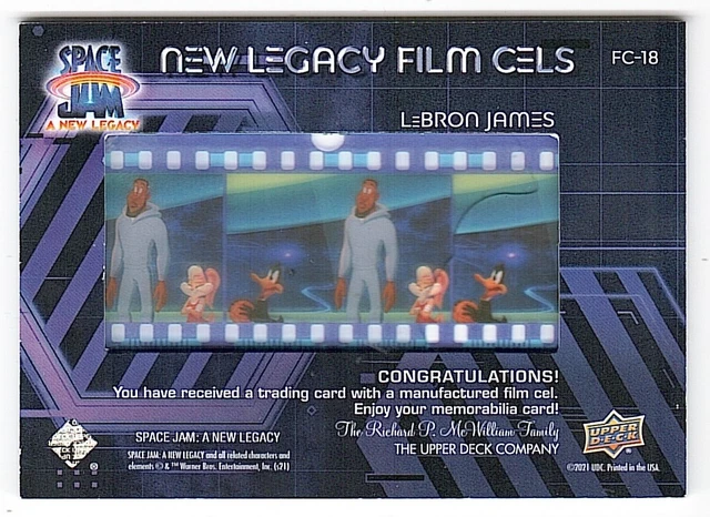 2021 UD SPACE Jam A New Legacy Film Cels #FC18 LeBron James dessin animé T2 EUR 30,78 - PicClick FR
