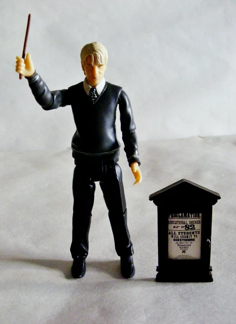 HARRY POTTER FIGURE Draco Malfoy, Wand & Noticeboard Decree Order of ...