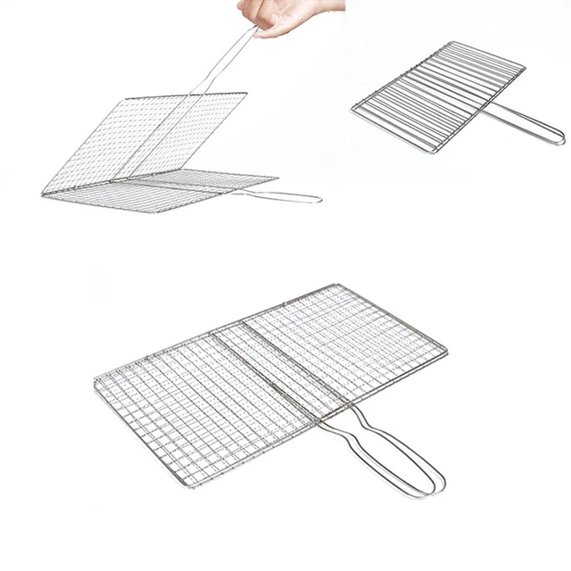 EASY FLIP GRILL BBQ Net for Burgers Steaks and More Easy to Clean £13. ...