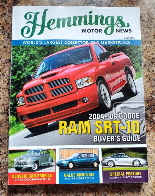 HEMMINGS MOTOR NEWS June 2023 Ram SRT-10 Buyers Guide £4.71 - PicClick UK