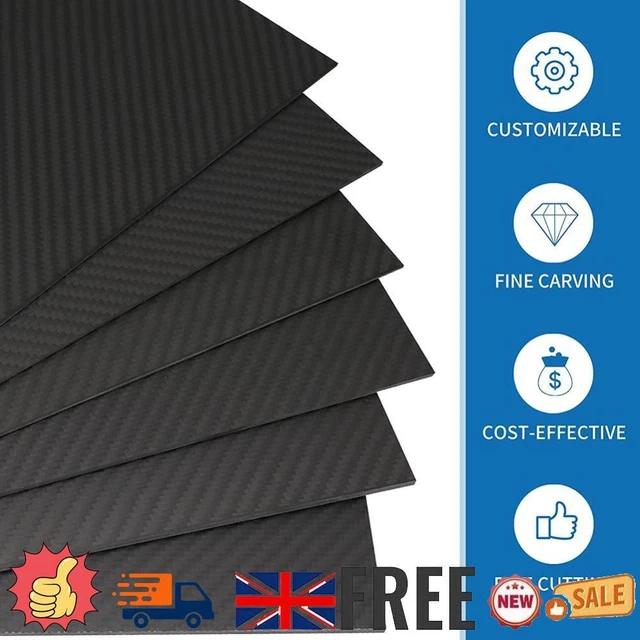 75X125 MM 3K fogli pannello piastra in fibra di carbonio materiale ...