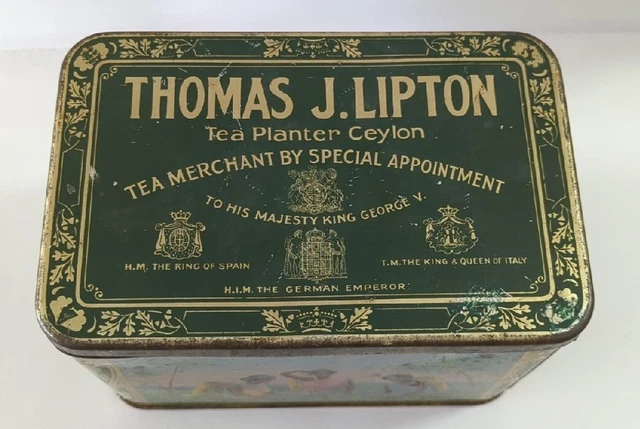1930'S THOMAS J Lipton Ceylon 3LB Tea Tin $39.00 - PicClick CA