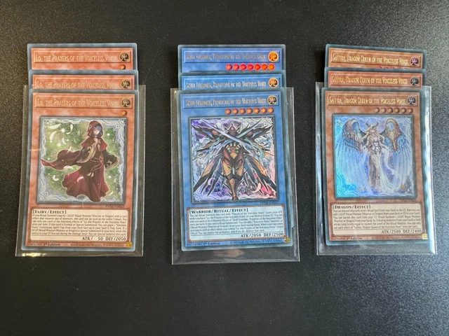 YUGIOH VOICELESS VOICE High Rarity Deck Core Playset Lo, Saffira Phni ...