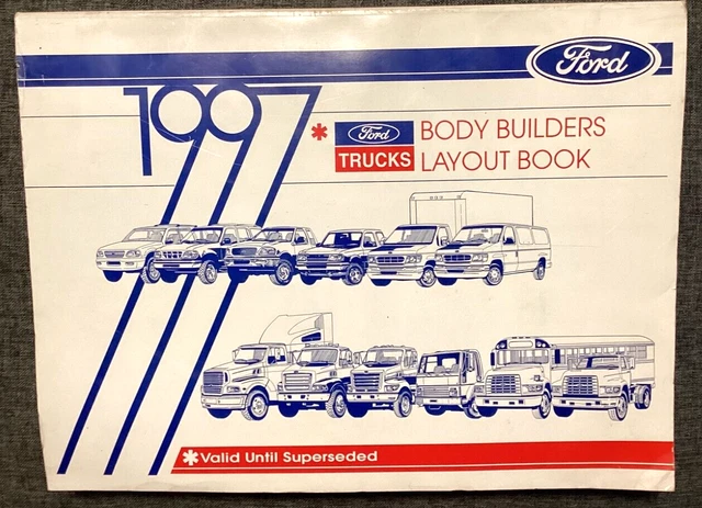 1997 FORD TRUCKS Body Builders Layout Book. Oem £37.60 - PicClick UK