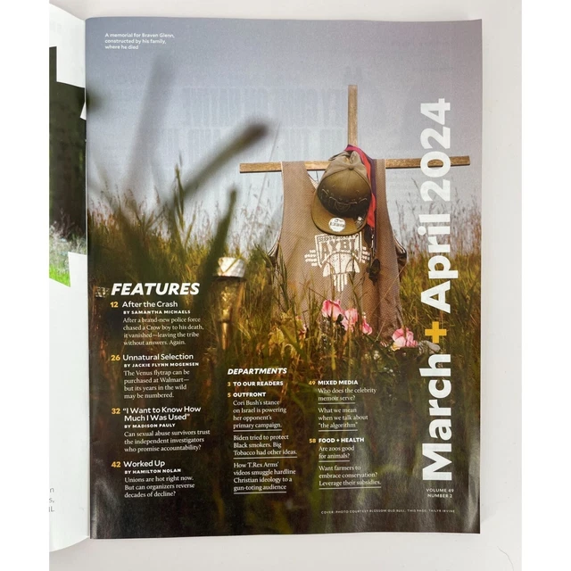 MOTHER JONES MAGAZINE March-April 2024 Vanished £7.49 - PicClick UK