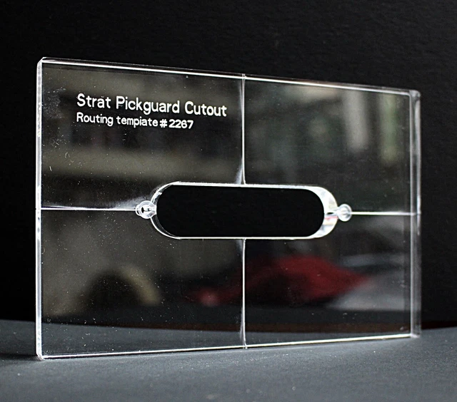 SINGLE COIL PICKUP Cavity Routing Template For Strat Pickguard Acrylic ...