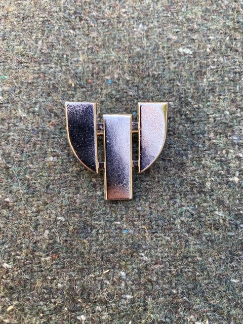 ORIGINAL RHODESIAN ARMY 1 Psychological Ops Unit POU Reutler Cap Badge ...