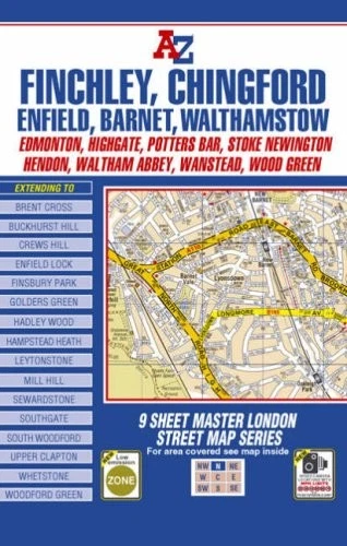 LONDON MASTER MAP - North by Geographers A-Z Map Company Sheet map Book ...