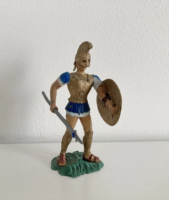 AOHNA GREECE ATHENA Greek Hoplite Gladiator Toy Soldier Vintage 1960s £ ...