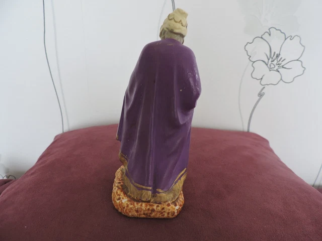 ANCIEN SANTON Devineau Roi Mage Gaspard 15 cm T 5/6 crèche Décoration ...