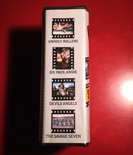 *ROADSHOW 4 MOVIE PACK vhs Devil's Angels Sixpack Annie Unholy Rollers ...