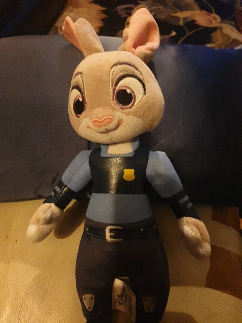 DISNEY STORE ZOOTOPIA Rabbit Officer Judy Hopps Soft Toy Plush Bunny 15 ...
