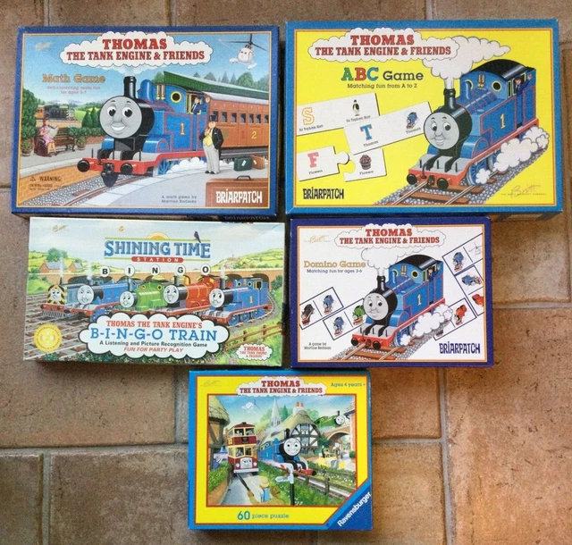THOMAS THE TANK ENGINE & FRIENDS TRAIN Bundle of 5 BOARD GAMES & PUZZLE ...