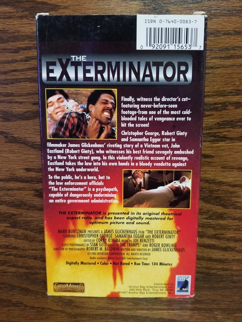 THE EXTERMINATOR 1980 - The Directors Cut (VHS 1997) Collector's ...