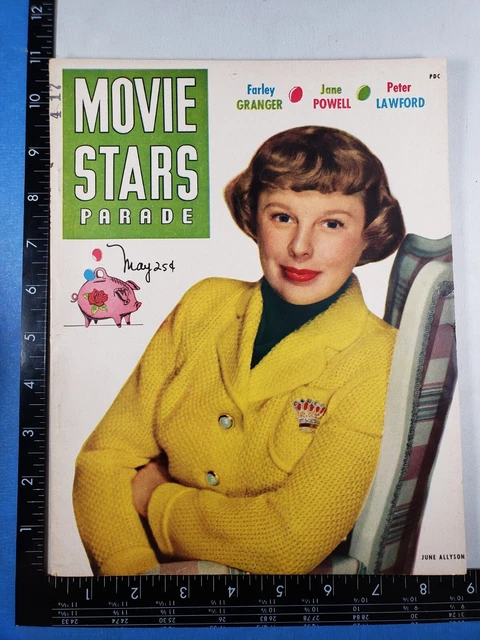VINTAGE MAGAZINE LOW Grade - Movie Stars Parade May 1950 June Allyson £ ...