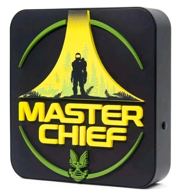 NUMSKULL HALO MASTER Chief 3D Lamp Wall Light Ambient Lighting Gaming ...