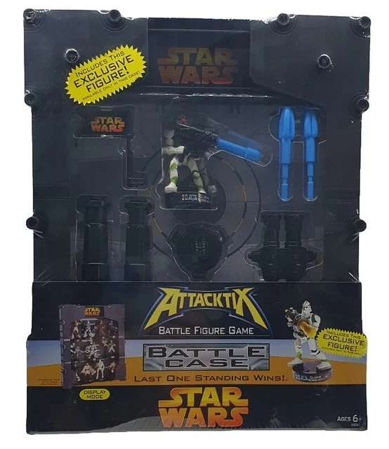 ATTACKTIX STAR WARS Battle Case Figure Game 2005 NIB Exclusive Clone ...