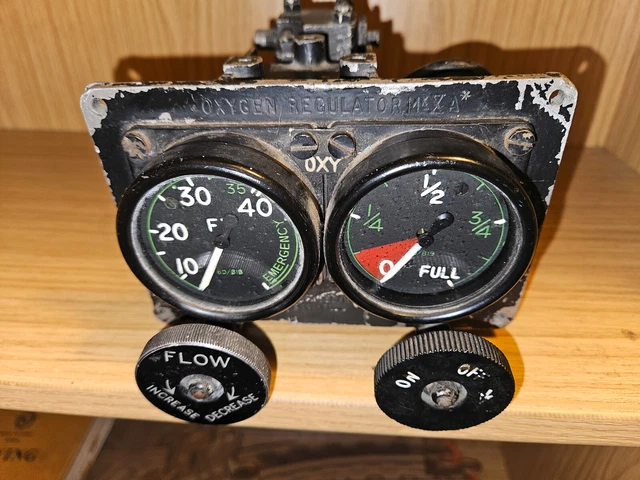 WW2 WWII RAF RAF Lancaster Mk 10A Oxygen Regulator Aircraft cockpit ...