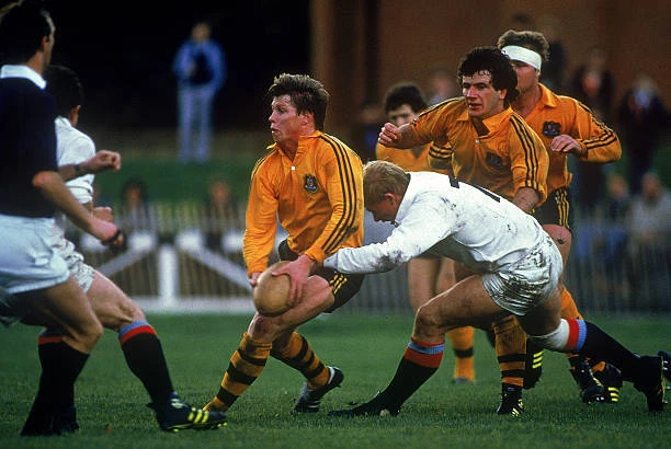 AUSTRALIAN WALLABIES RUGBY Union Great Nick Farr-Jones No 2 Old Photo ...