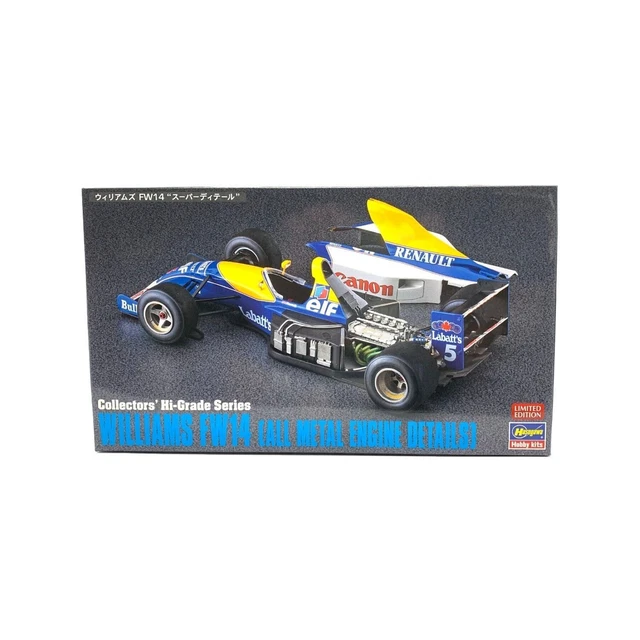 HASEGAWA WILLIAMS FW14 Super Detail F1 Car CH56 Plastic Model Kit 1/24 ...