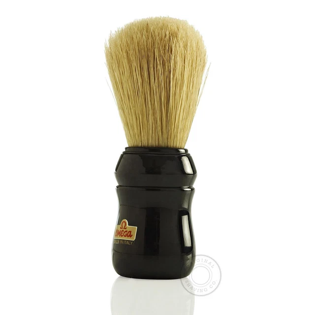 OMEGA 10049 49 Pure Poils de Sanglier Rasage Brosse - Noir Poignée EUR ...