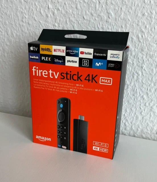 AMAZON FIRE TV Stick 4K Max with Wi-Fi 6, Alexa Voice Remote | NEW ...